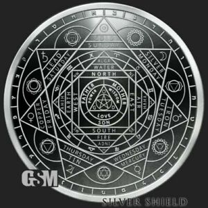 1 oz PROOF - 2021 Hermetic Principles *Sacred Geometry* – Silver Shield ...